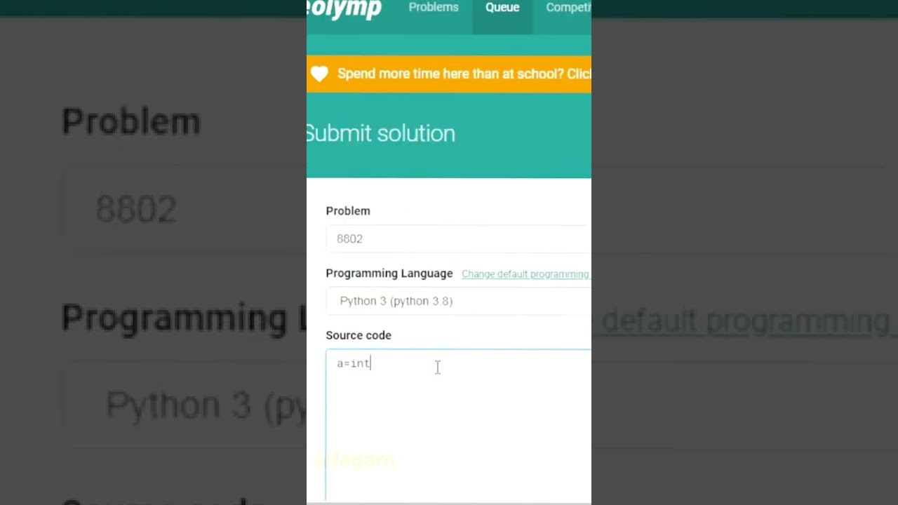 Previous number | Eolymp 8802 solution | Python | Alfagam | #shorts #alfagam # python #problem
