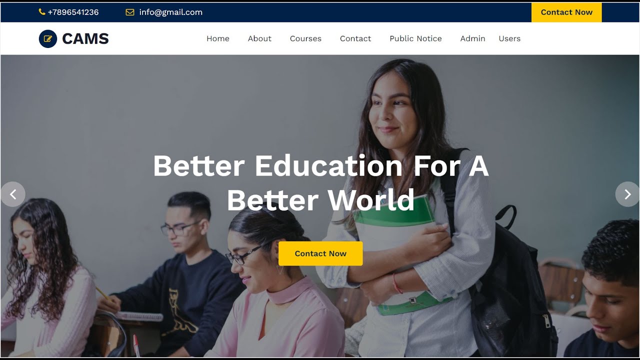 College Admission Management Website