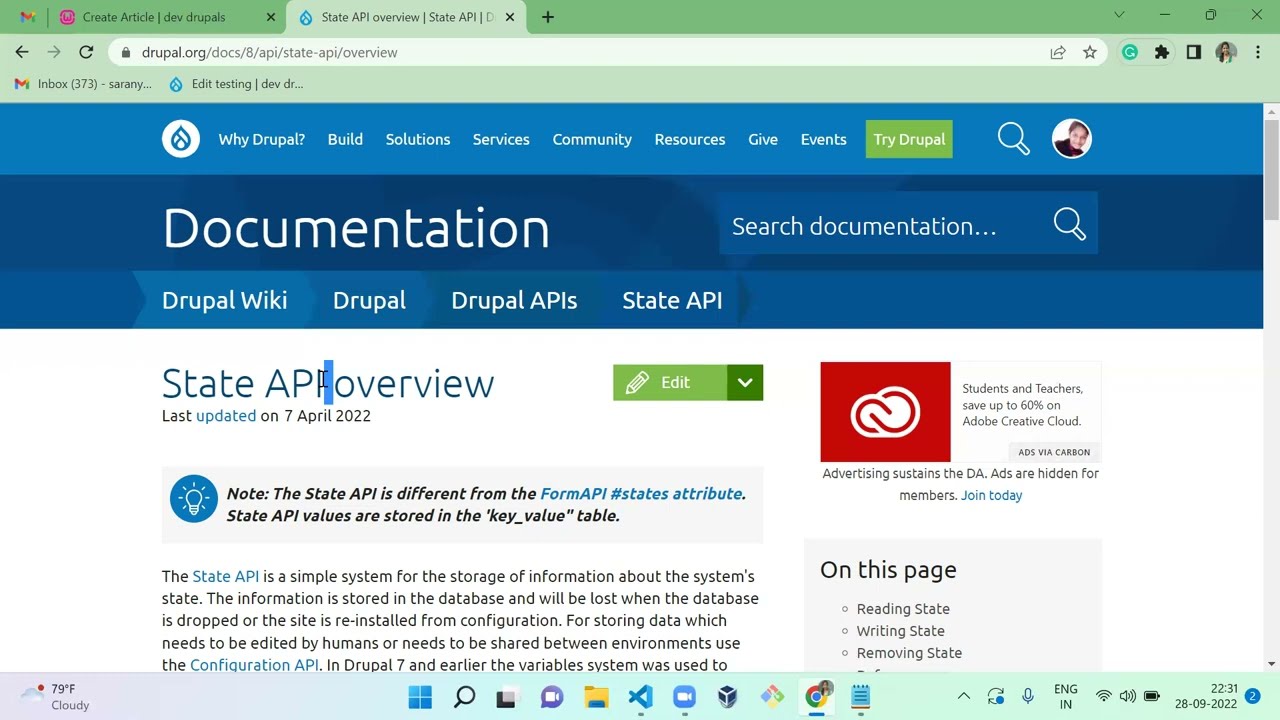 Complete Documentation of State API (State Variables) in Drupal 9, Drupal 8 | D4Drupal