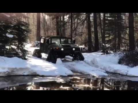 Humvee on tracks