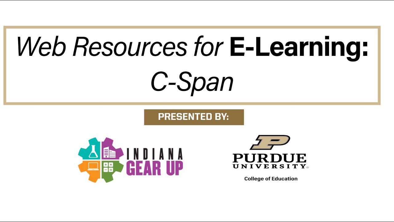 Web Resources for E-Learning: C-Span