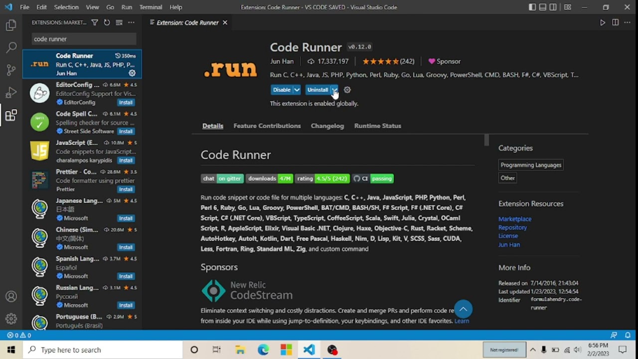 How to Install Code Runner in Visual Studio Code || By BDM Captain