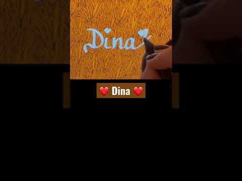 DINA (Calligraphy video) #calligraphy #name #dina