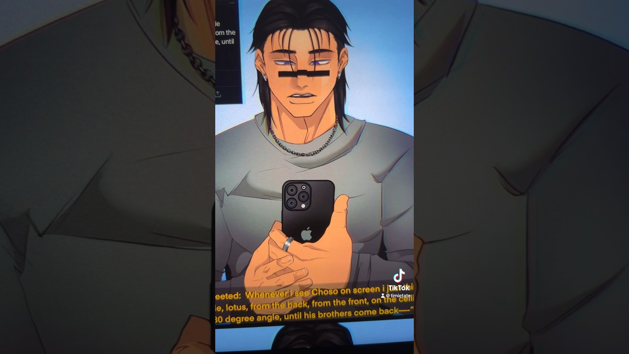 Drawing JJK Men Reacting to Thirst Tweets: #Choso #anime #drawing #artwork #fanart #artist #jjk