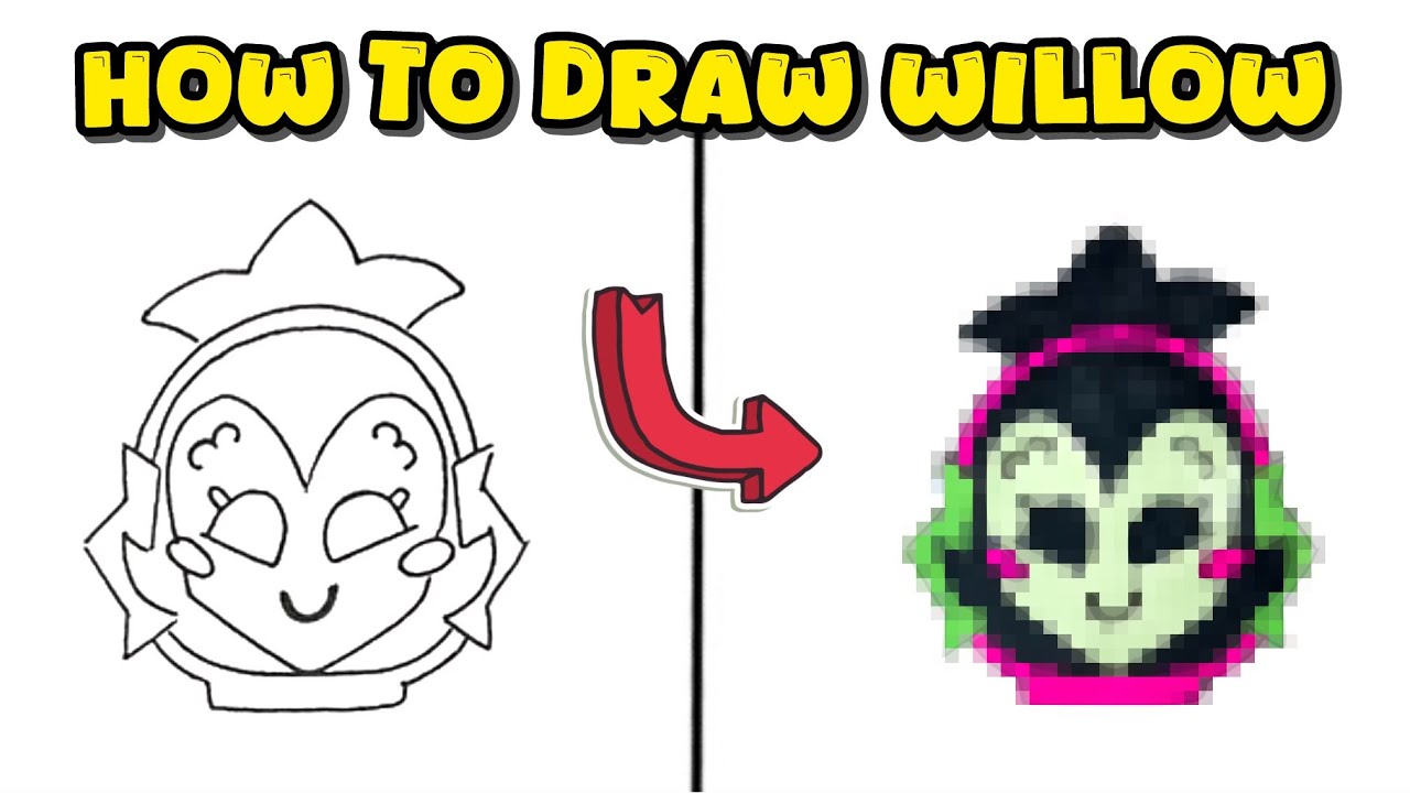 How to Draw Willow from Brawl Stars – Mythic Brawler Character Tutorial