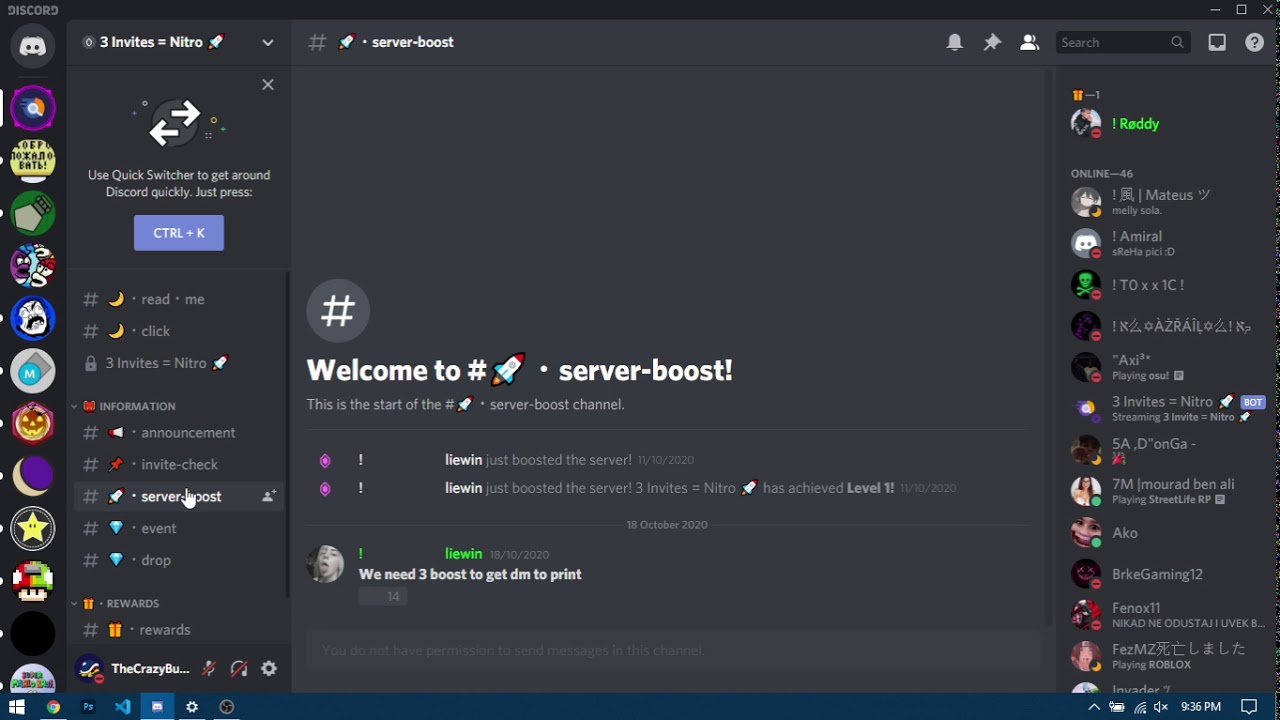 CAUTION - DISCORD NITRO SCAM (Scammer And The Bot Is There)