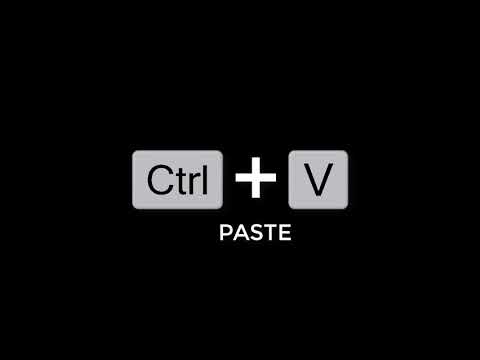 CTRL + V (SHORTCUT KEYS)