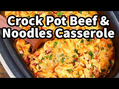 Slow Cooker Beef Noodle Casserole – Dump-&-Go Dinner!