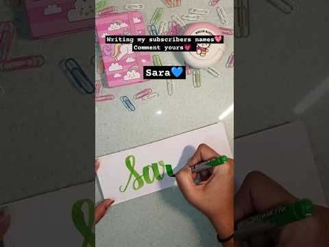 Sara💗 Thanks for 500 subscribers... #trending #namelettering #sara #japan #japanese #aiscream