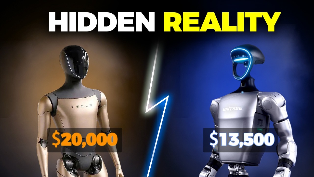 HIDDEN REALITY: Tesla Optimus $20,000 vs Unitree G1 $13,500