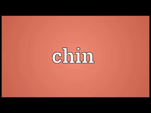 chin meaning in English