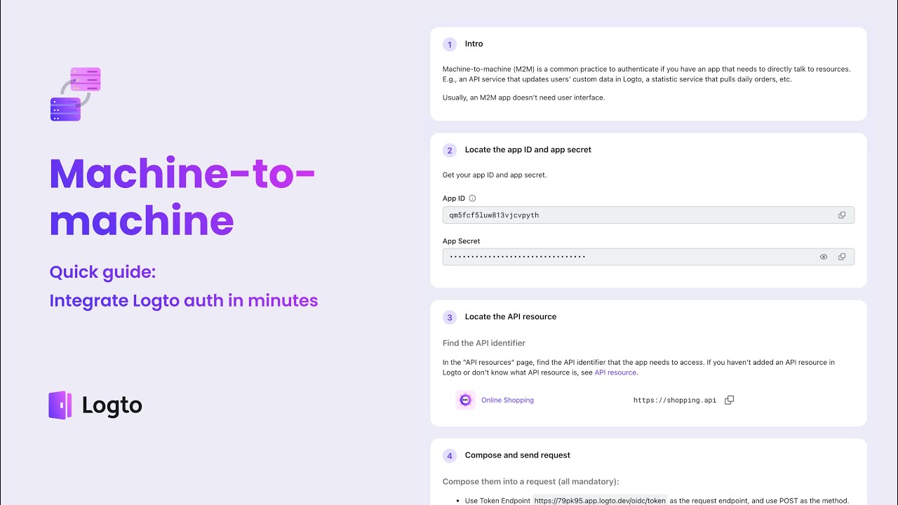How to integrate Logto with machine-to-machine connections
