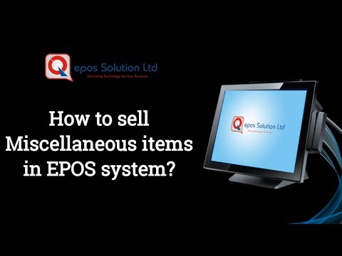 How to sell Miscellaneous items in EPOS system | Retail EPOS | Qepos Solution Limited
