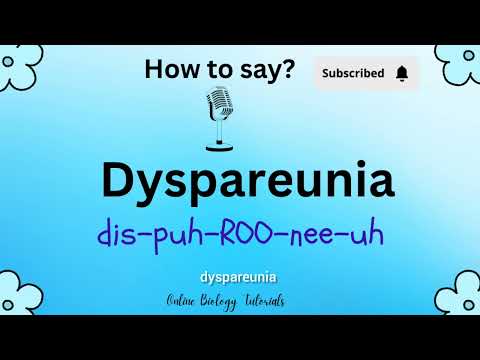 Dyspareunia I How to pronounce Dyspareunia I What is Dyspareunia I Learning Pronunciation