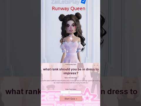 WHAT'S YOUR RANK in DRESS TO IMPRESS!? #dresstoimpress #roblox #dti