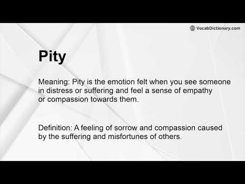 Pity Meaning