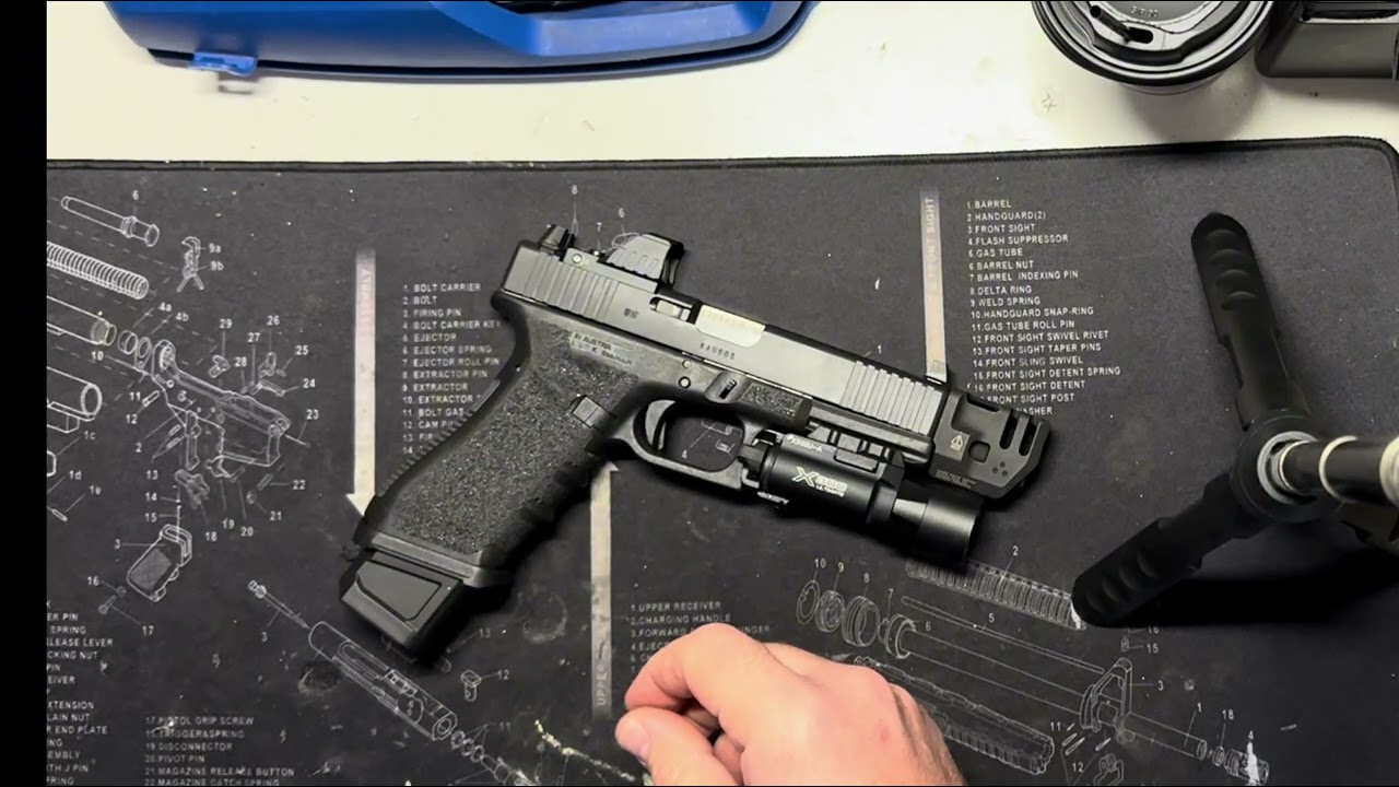 STRIKE INDUSTRIES MASS DRIVER COMPENSATOR INSTALLING & SHOOTING TEST IN GLOCK 17 MOS