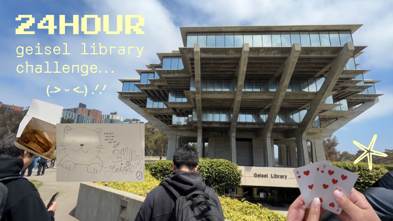 i spent 24 HOURS in geisel library @ ucsd