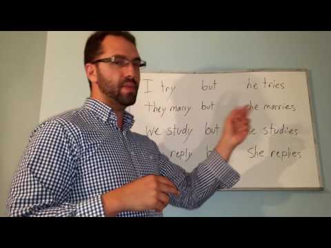 Simple Present- Verbs that end with -y