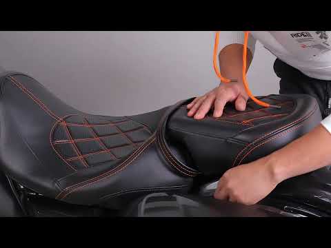 C.C. RIDER New Rider Backrest for Low-Profile Seat Fit Harley Davidson Touring Models Installation