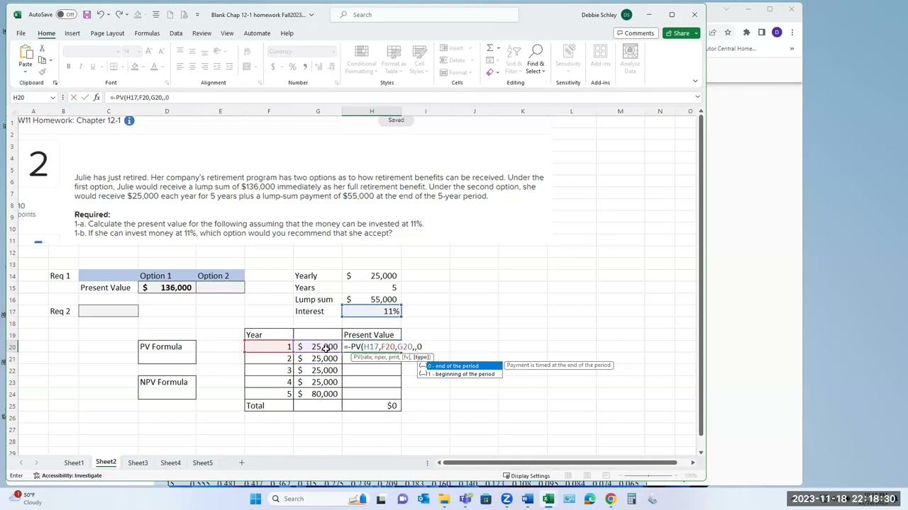 Homework Walkthrough Chapter 12-1
