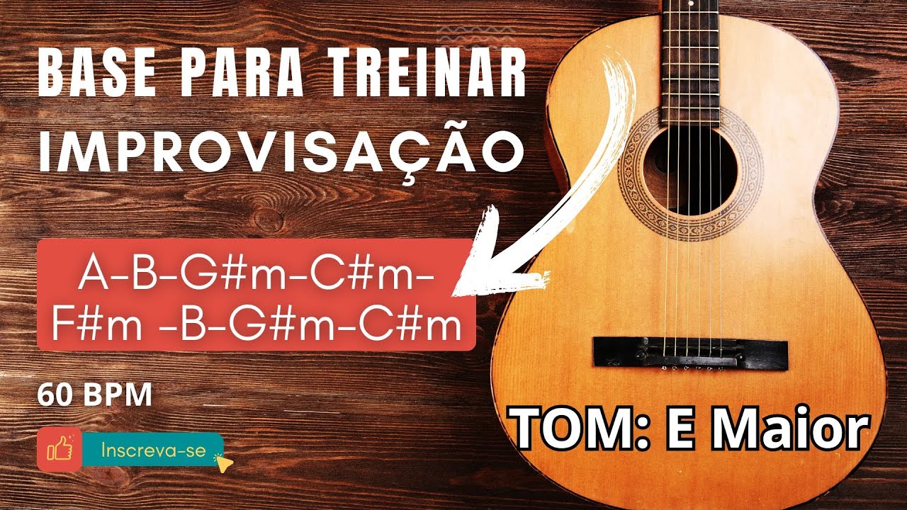 Base  para Improvisar em E |  Backing Track para Solo | Guitarra ou Violão