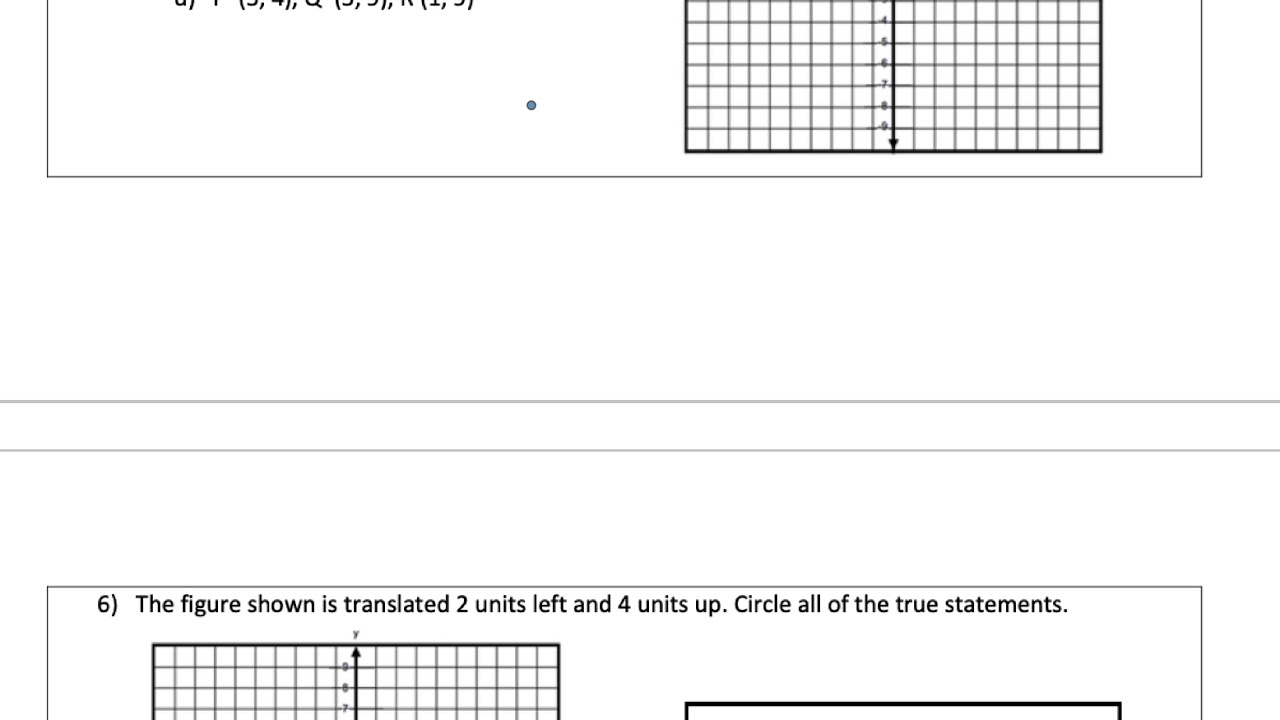 Transformations Study Guide Review