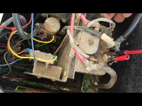 electric golf cart, simple Motor and controller bypass key hotwire direct wire bench test