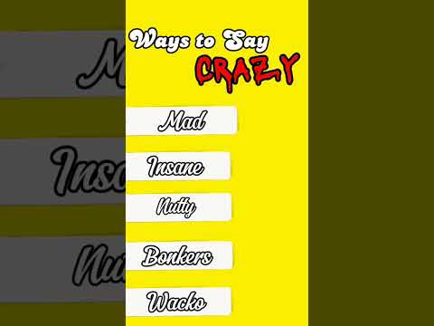 Crazy Synonyms