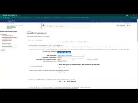Apply Texas Application Instructions update 2021