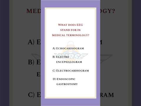 What does EEG stand for in medical terminology? #shortsfeed #nursing #shorts