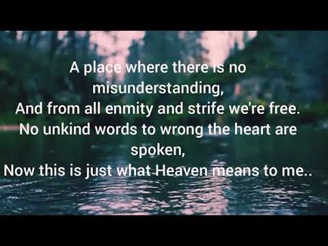 THIS IS JUST WHAT HEAVEN MEANS TO ME lyrics