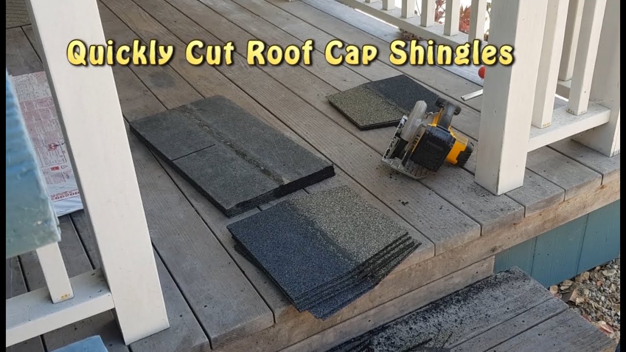 Cutting Roof Cap Shingles