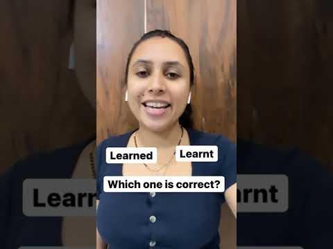 Learned or learnt? #learnenglish #learn #grammar #ielts #canada #ieltspreparation #spokenenglish