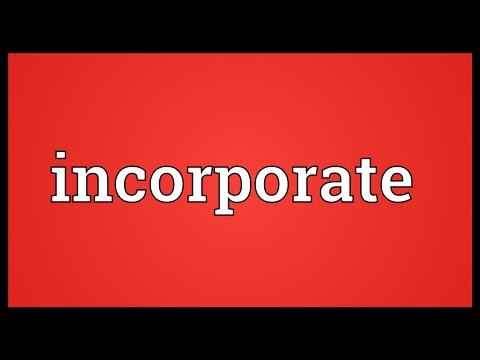 Incorporate Meaning