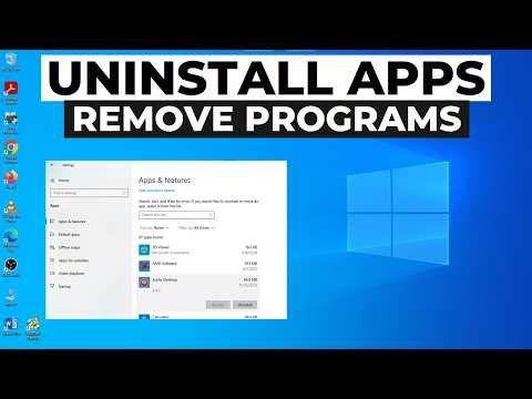 How to Uninstall Apps on Windows 10 2024