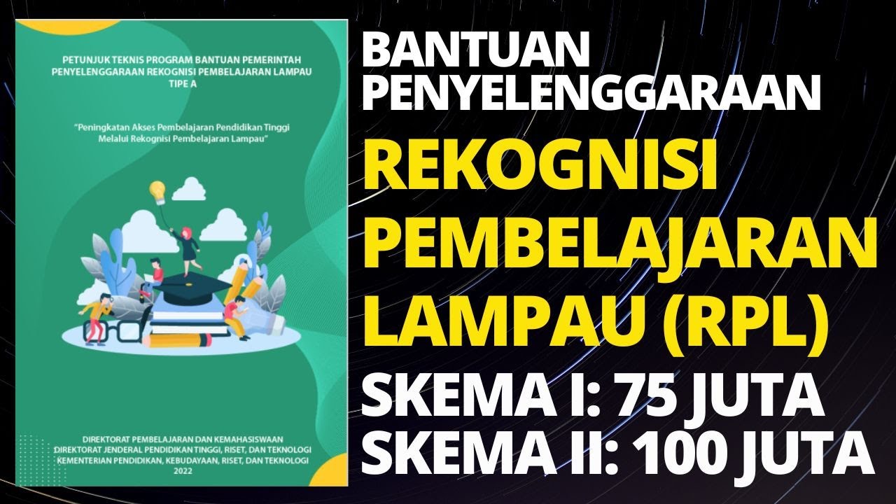 BANTUAN PENYELENGGARAAN PROGRAM REKOGNISI PEMBELAJARAN LAMPAU RPL TIPE A