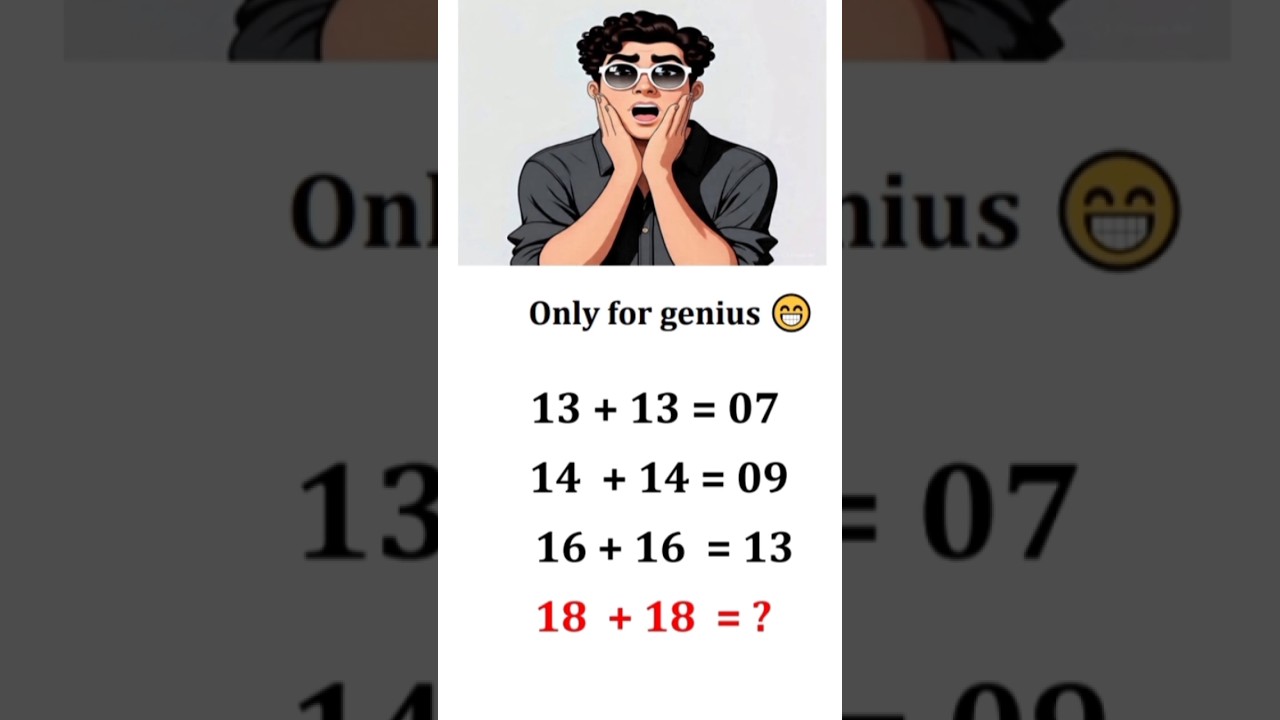 so simple question #challenge #iqtest #puzzle #mathpuzzle