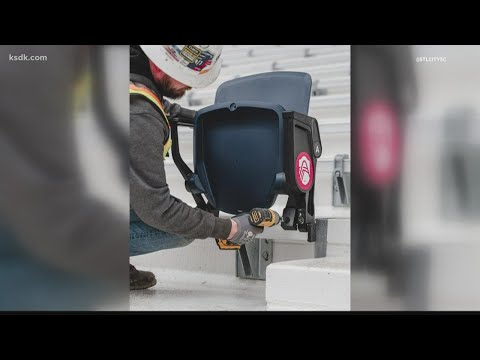 St. Louis City SC installs first seat at Centene Stadium