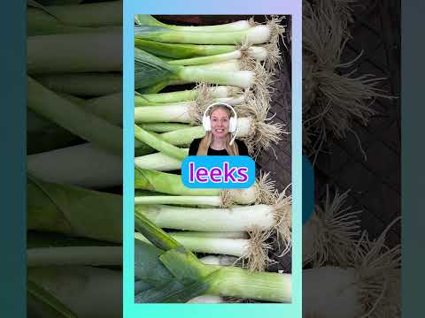 "Can You Guess the English Name of This Veggie? #leeks #vegetables #vegetales