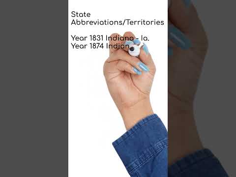 State Abbreviations - Indiana