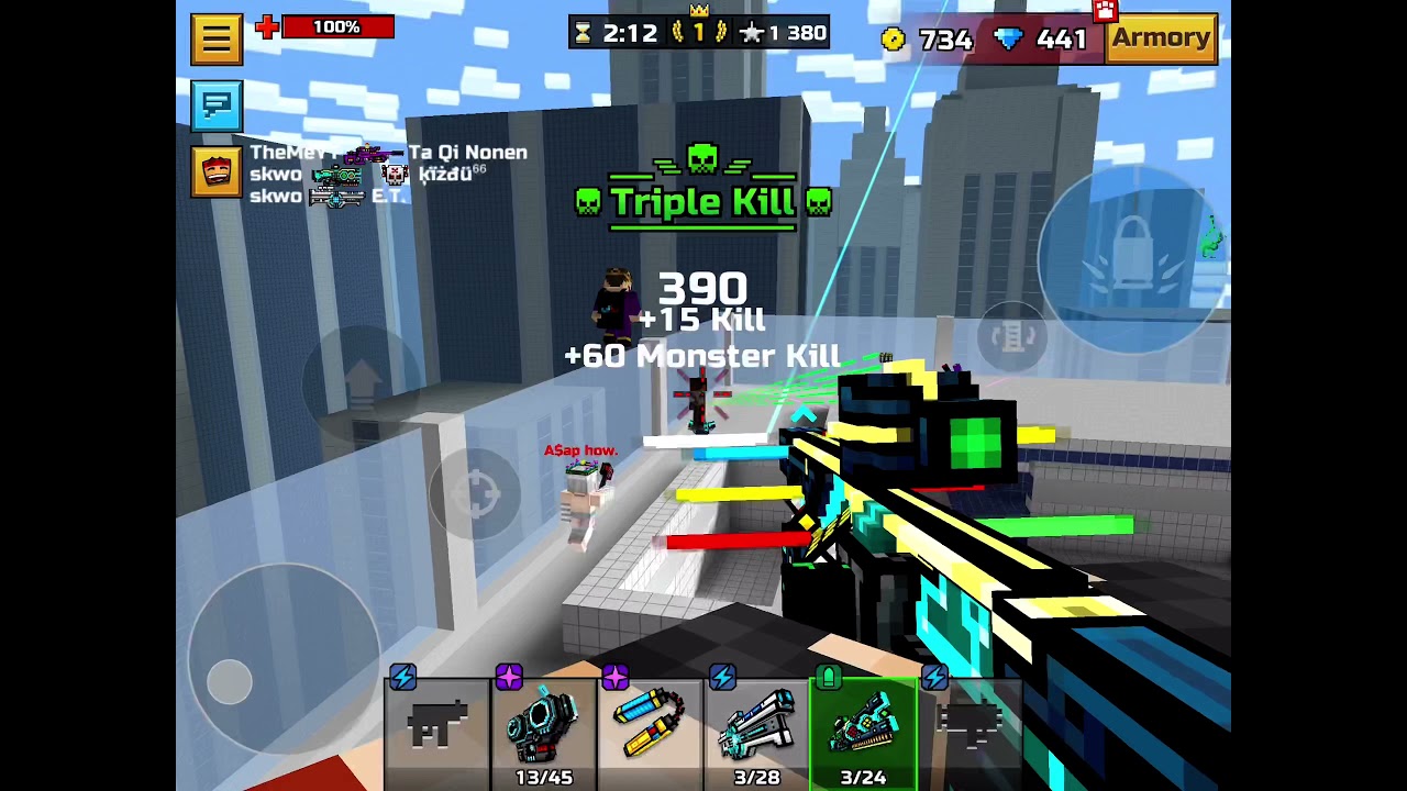 Pixel Gun 3D World Record Fury(Old School) 7.4 Seconds held by Kill Assist