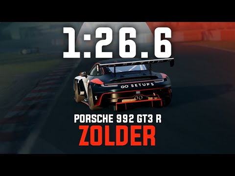 Zolder 1:26.6 - Porsche 992 GT3 R - GO Setups | ACC 1.9.8
