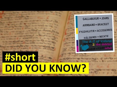 In 1973 the Icelandic language officially deleted the letter Z and replaced it with ... #shorts