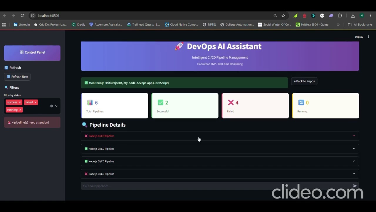 AI DevOps Assistant with Portia AI | Real-time GitHub Actions Monitoring + Smart Troubleshooting
