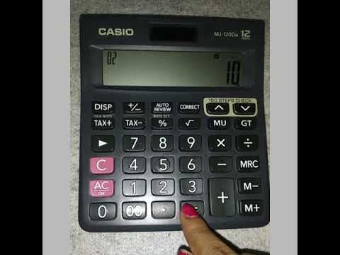 Easy Ratio and overhead allocation calculation Trick on CASIO MJ-120Da calculator