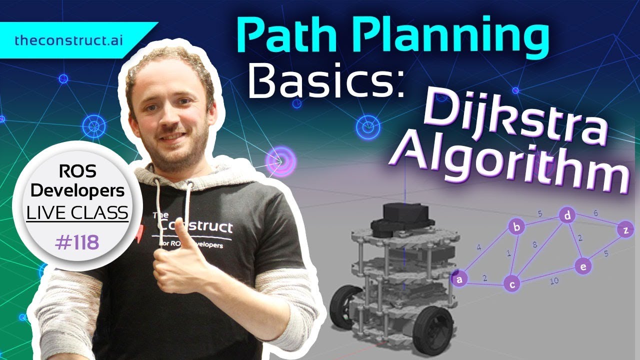 Path Planning Basics: Dijkstra Algorithm | ROS Developers Live Class #118