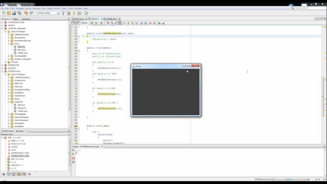 Java - running random ball GUI