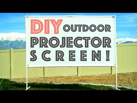 DIY Outdoor Projector Screen - Plus Micro Projector Review