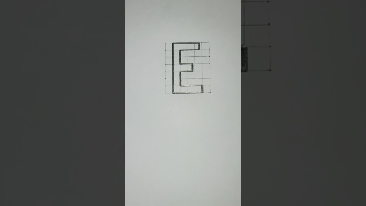 Double stroke vertical capital letters E #shorts #youtubeshorts #shortsvideo #lettering